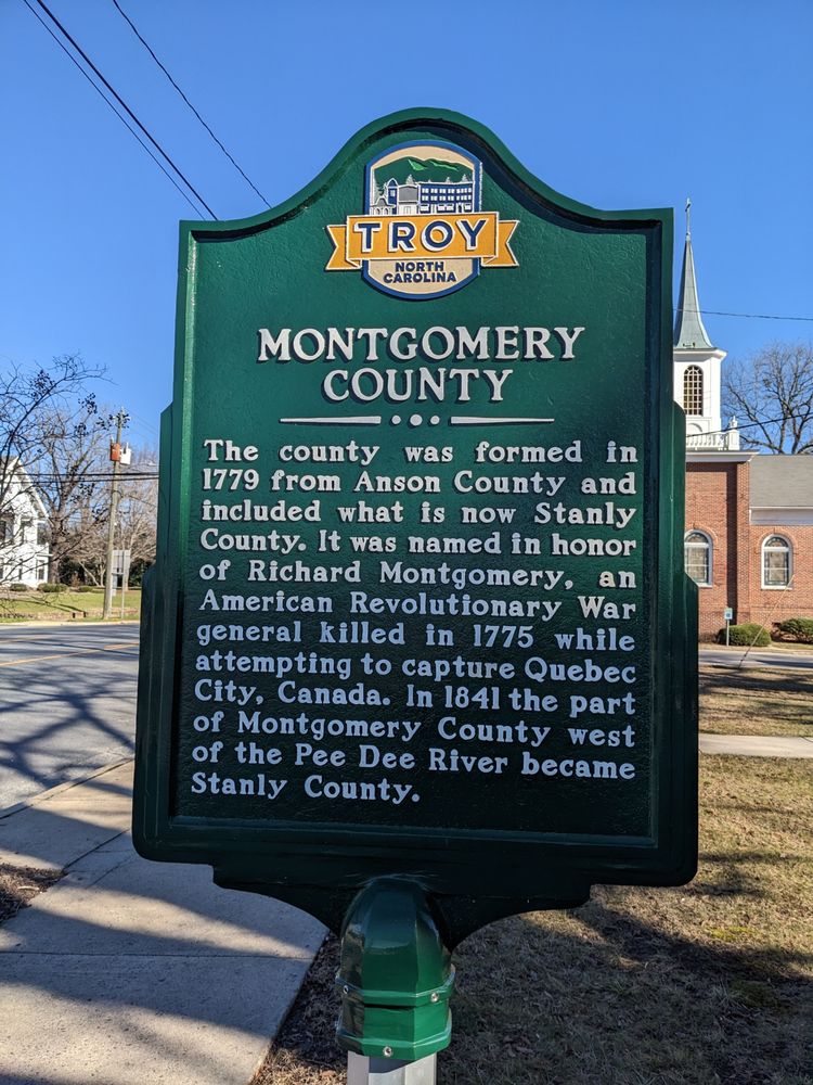 MONTGOMERY COUNTY - 104 N Main St, Troy, North Carolina - Landmarks ...