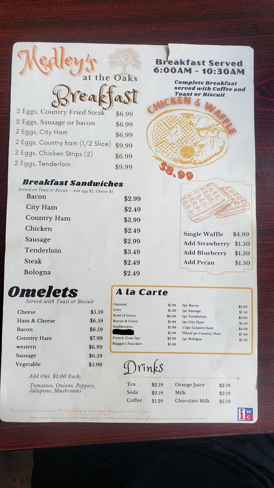 MEDLEY’S AT THE OAKS - Updated October 2025 - 947 Interstate Dr ...