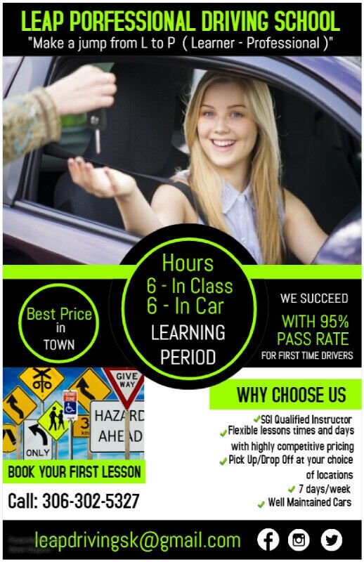LEAP PROFESSIONAL DRIVING SCHOOL - Updated October 2025 - 227 Zary Road ...