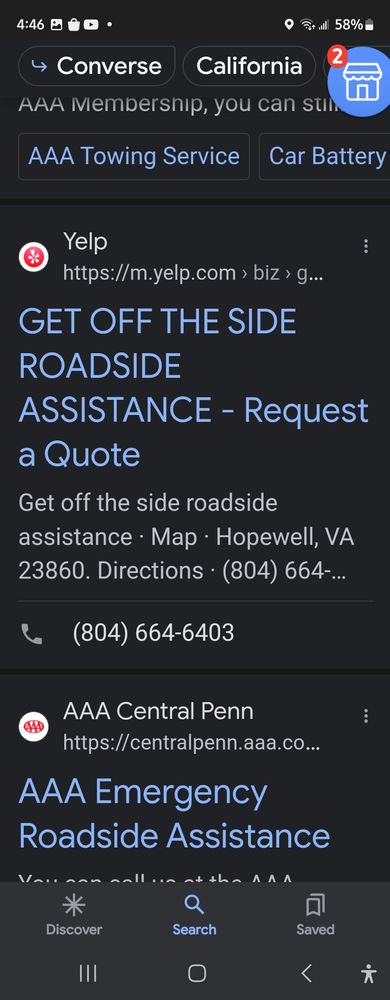 GET OFF THE SIDE ROADSIDE ASSISTANCE - Updated August 2024 - Request a ...