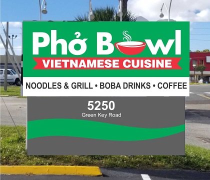 PHO BOWL - NEW PORT RICHEY - 5250 Green Key Rd, NEW PRT RCHY, FL - Menu ...