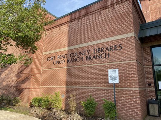 FORT BEND COUNTY LIBRARIES CINCO RANCH BRANCH - Updated September 2025 ...