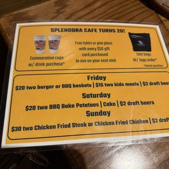 SPLENDORA CAFE & BBQ - Updated January 2025 - 90 Photos & 156 Reviews ...