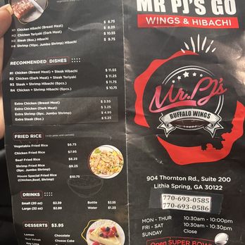 MR. PJ’S GO WINGS & HIBACHI - Updated November 2024 - 26 Photos & 20 ...