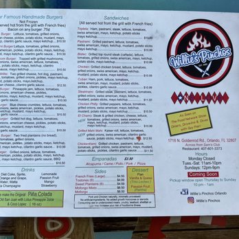 WILLIE’S PINCHOS Orlando, FL - Updated November 2024 - 416 Photos & 222 ...