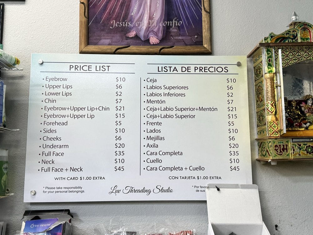 LUV THREADING STUDIO - Updated July 2025 - 13 Reviews - 467 College ...