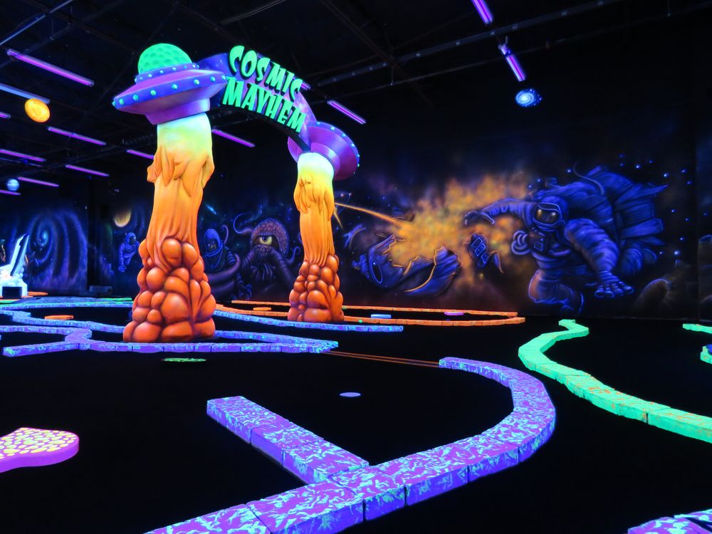 COSMIC MAYHEM BLACKLIGHT MINI GOLF AND BAR - 214 Photos & 162 Reviews ...
