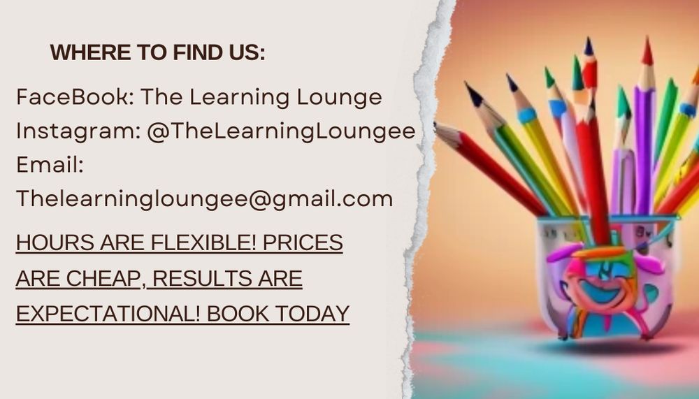 THE LEARNING LOUNGE TUTORING - Updated April 2024 - Request Information ...