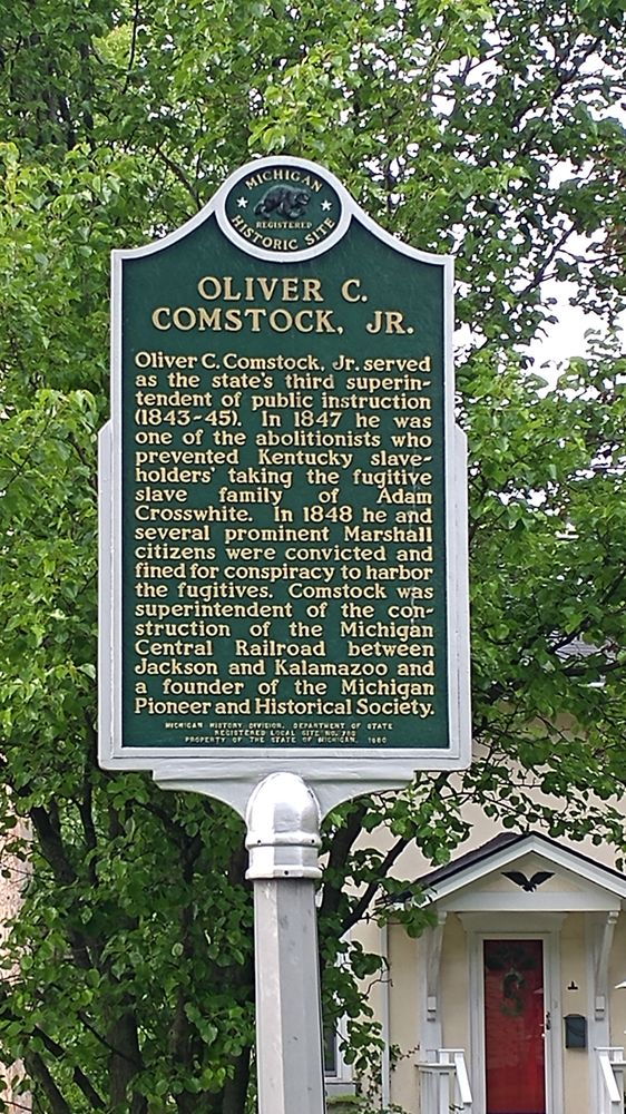 OLIVER C. COMSTOCK JR. HISTORICAL MARKER - 203 S Marshall Ave, Marshall ...