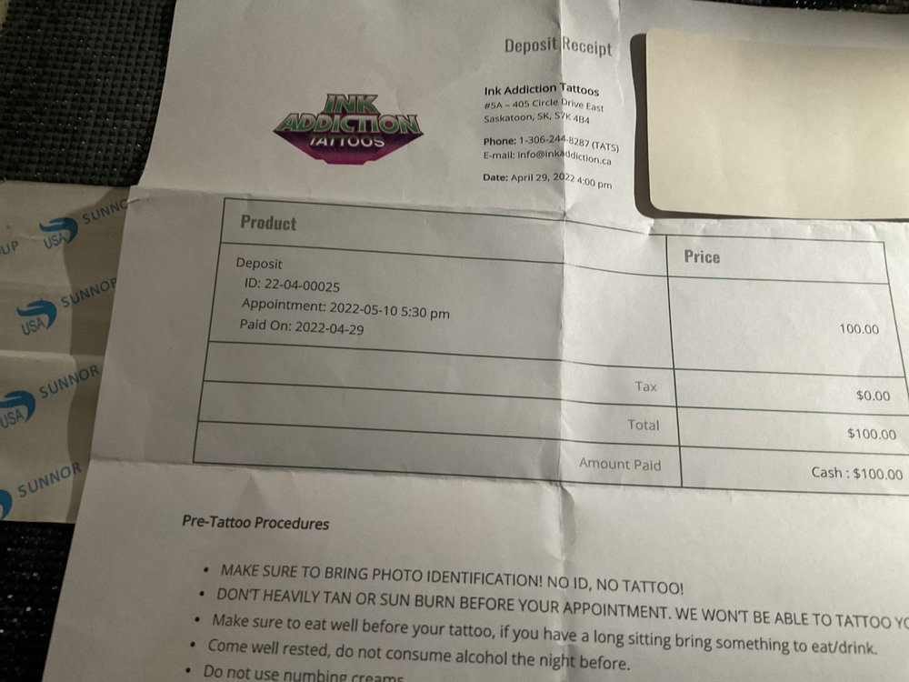 INK ADDICTION - Updated January 2026 - 5A-405 Circle Drive E, Saskatoon ...