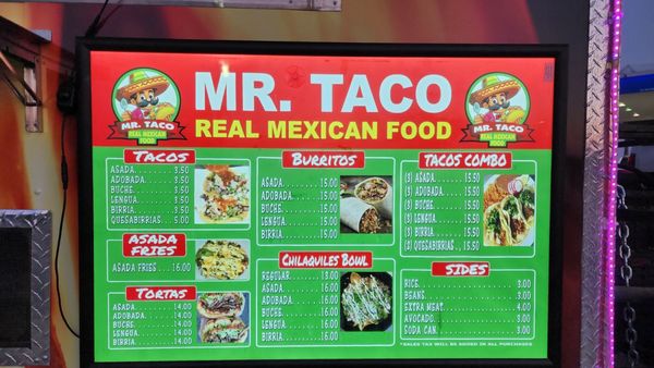 MR TACO - Updated October 2025 - 1660 W Sunset Rd, Henderson, Nevada ...