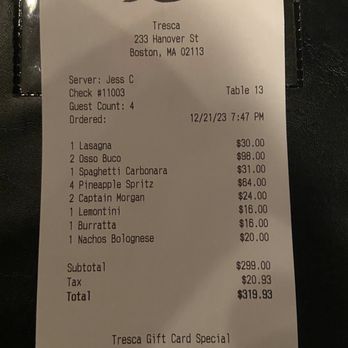 TRESCA - Updated July 2024 - 518 Photos & 567 Reviews - 233 Hanover St ...