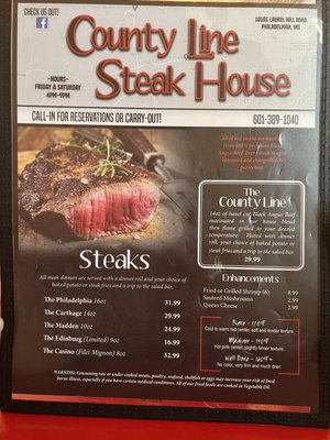 COUNTY LINE STEAKHOUSE - Updated December 2025 - 11 Reviews - Hwy 427 / ...