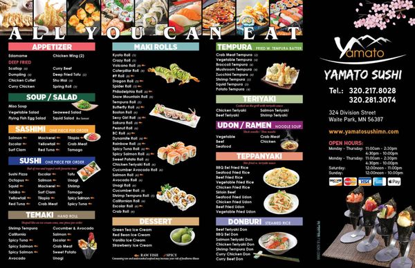 YAMATO SUSHI - 324 Division St, Waite Park, Minnesota - Sushi Bars ...
