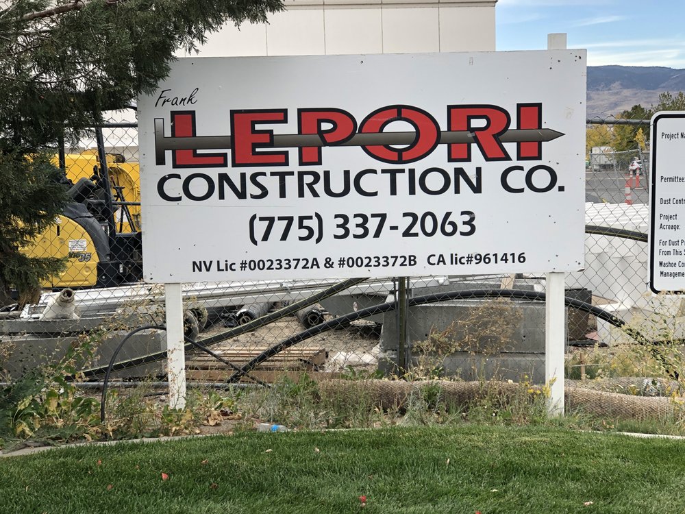 FRANK LEPORI CONSTRUCTION - 1580 Hymer Ave, Sparks, Nevada - General ...
