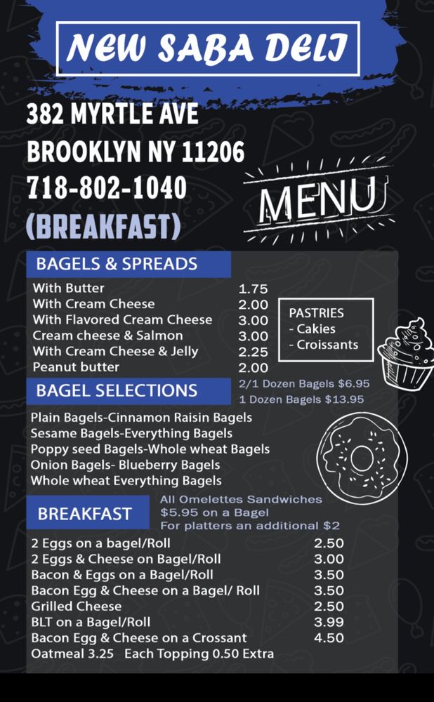 New Saba Deli - Trusted Since 2019 - Updated July 2025 - 382 Myrtle Ave ...