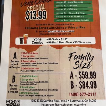 VONS CHICKEN - Updated August 2024 - 1745 Photos & 1070 Reviews - 1082 ...