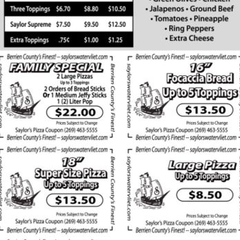 SAYLOR’S MAIN STREET PIZZERIA - Updated December 2025 - 18 Photos & 32 ...