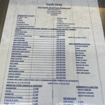 THE FAMILY MEXICAN & SOUL FOOD RESTAURANT - 94 Photos & 111 Reviews ...