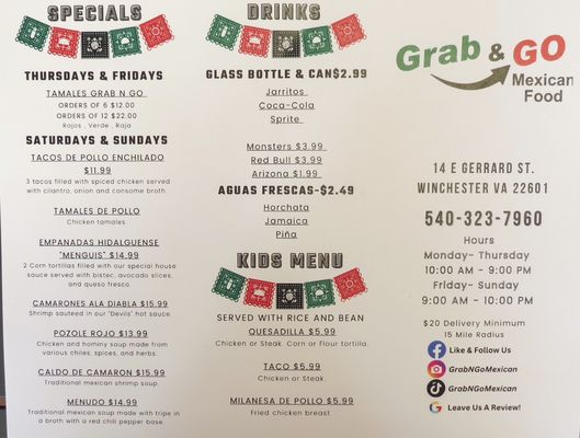 GRAB N GO MEXICAN FOOD - Updated October 2025 - 14 E Gerrard St, Winchester, Virginia - Mexican ...