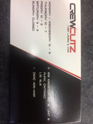CREW CUTZ - Updated January 2026 - 619 Kingston Road W, Ajax, Ontario ...