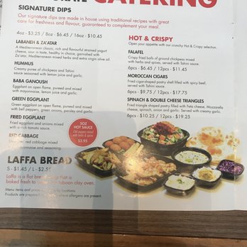 Me va me express menu store