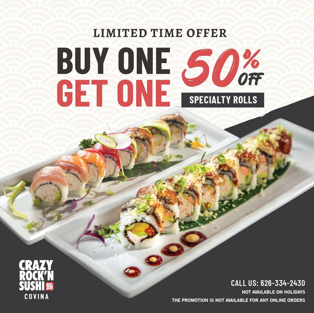 CRAZY ROCK’N SUSHI - COVINA - 3855 Photos & 1732 Reviews - 942 Arrow ...