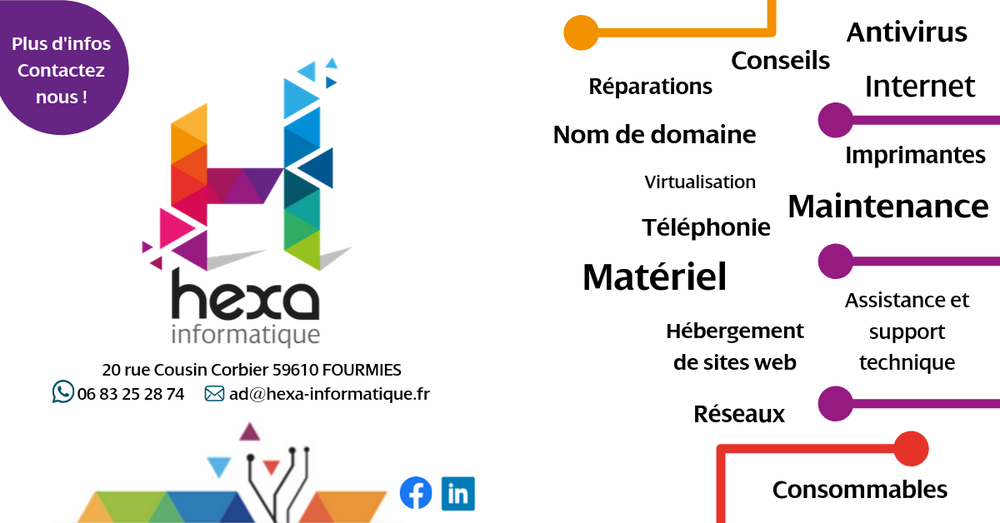 HEXA INFORMATIQUE - 20 rue Cousin Corbier, Fourmies, Nord, France - IT ...
