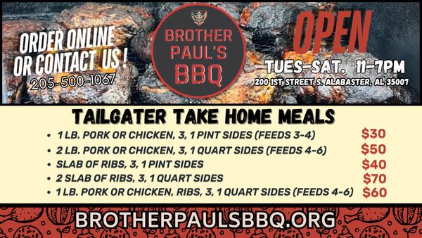 BROTHER PAUL’S BBQ - Updated December 2025 - 200 1st St S, Alabaster ...