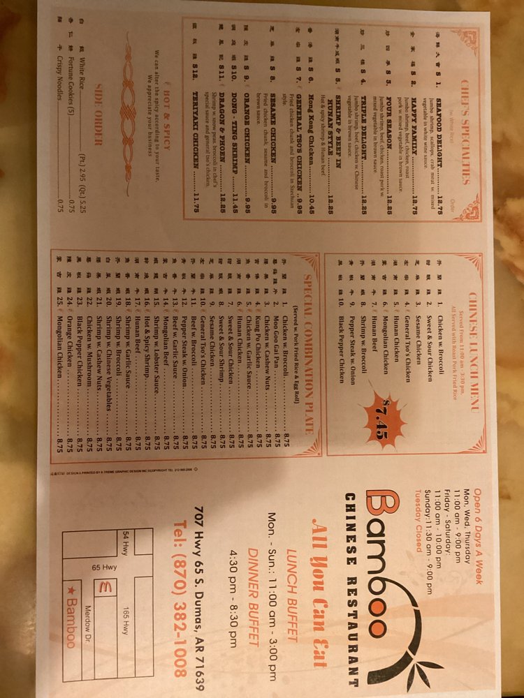 CHEF LIN’S - Updated September 2025 - 707 Highway 65 S, Dumas, Arkansas ...