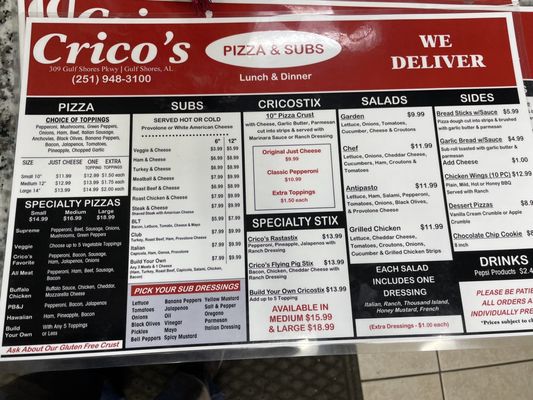 CRICO’S PIZZA & SUBS - Updated August 2024 - 220 Photos & 632 Reviews ...