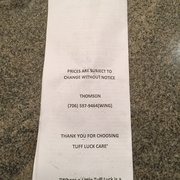 TUFF LUCK CAFE - American (Traditional) - 662 Washington St, Thomson ...