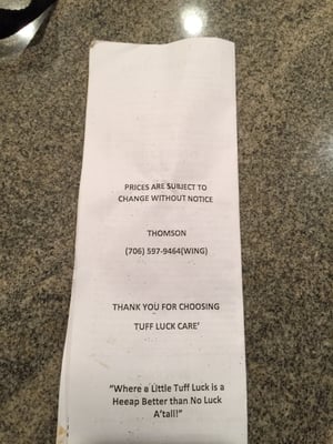 TUFF LUCK CAFE - Updated October 2025 - 662 Washington St, Thomson ...