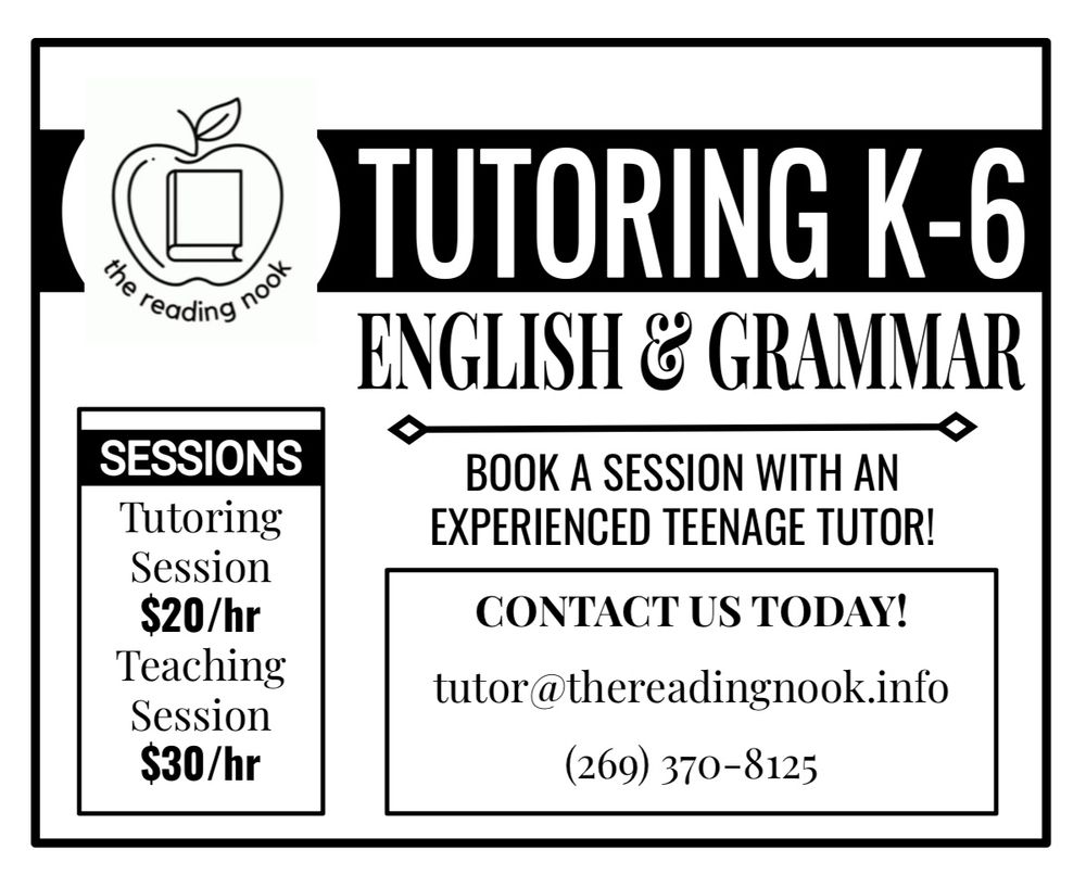 THE READING NOOK TUTORING - Updated November 2024 - Kalamazoo, Michigan - Private Tutors - Phone ...