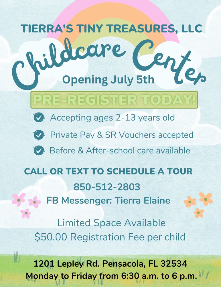 TIERRA’S TINY TREASURES - Updated October 2025 - Request Consultation - 1201 Lepley Rd ...