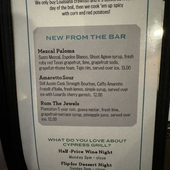 CYPRESS GRILL - Updated October 2024 - 680 Photos & 1036 Reviews - 4404 ...