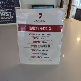 MARCH FIRST BREWING - Updated October 2025 - 213 Photos & 126 Reviews ...