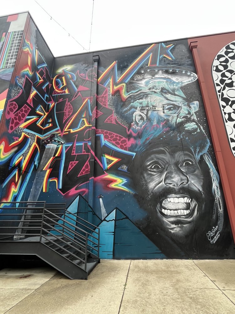 FREE YOUR MIND AND YOUR ASS WILL FOLLOW MURAL - 1305 Battleground Ave ...