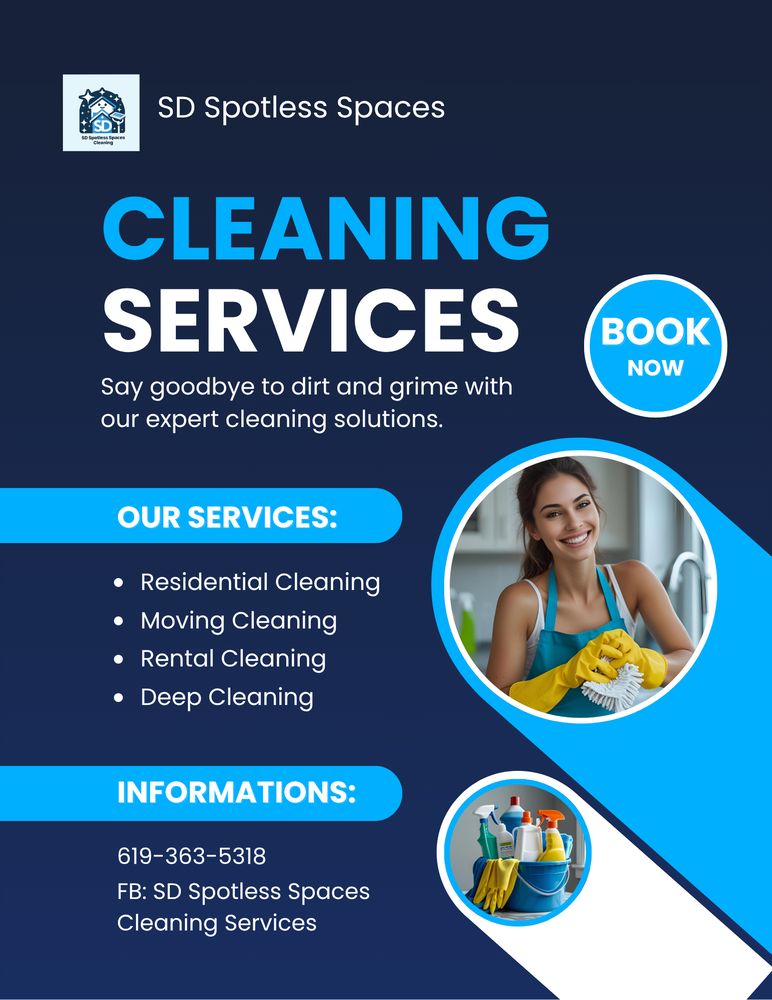 SD SPOTLESS SPACES CLEANING SERVICES - Updated May 2025 - Request a ...