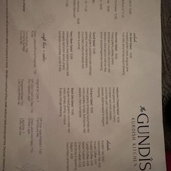 THE GUNDIS KURDISH KITCHEN - Updated July 2024 - 741 Photos & 605 ...