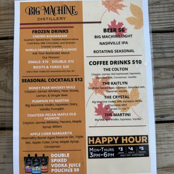 BIG MACHINE DISTILLERY & TAVERN - Updated January 2025 - 172 Photos ...