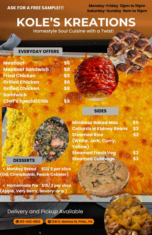 KOLE’S KREATIONS - Updated December 2024 - 1341 S Markoe St ...
