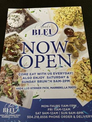 CREOLE BLEU CAFE - 4404 Leo Kerner Pkwy, Marrero, Louisiana - Cajun ...
