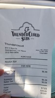 THUNDERCLOUD SUBS - Updated August 2025 - 17 Photos & 67 Reviews - 814 ...