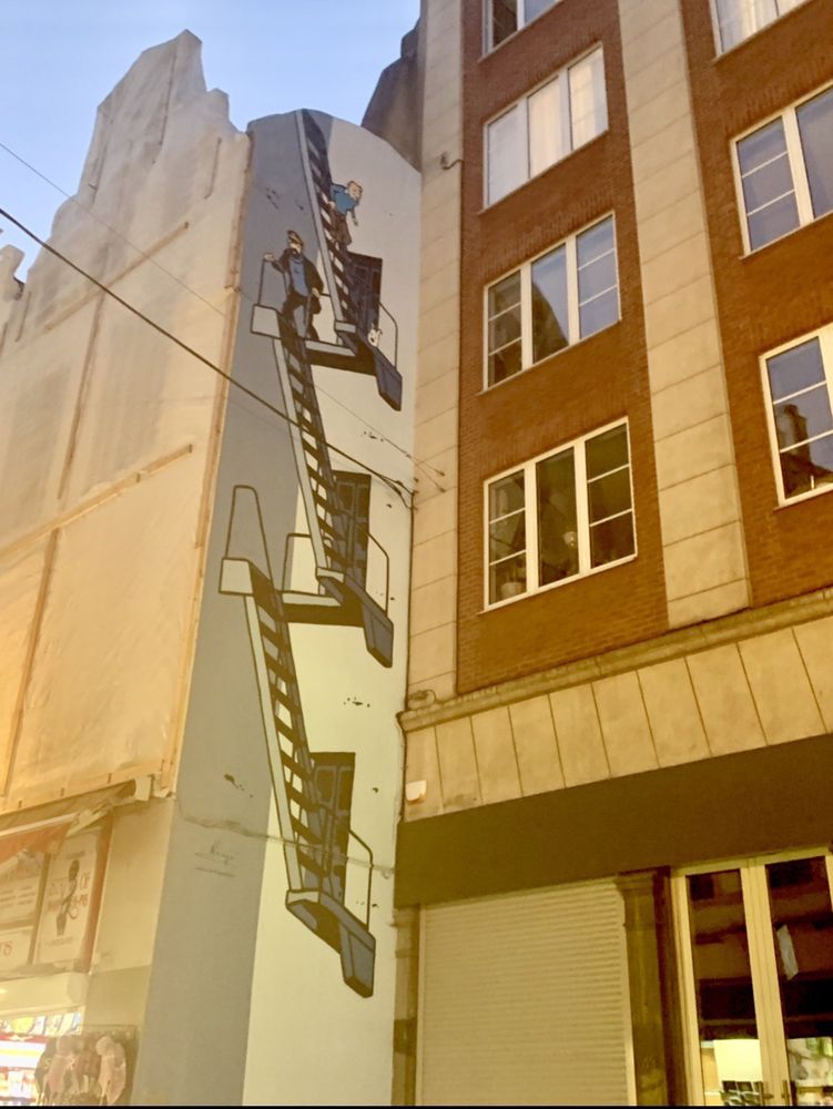 COMIC STRIP ROUTE - Rue du Marché au Charbon, Bruxelles, Belgium ...