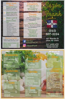 SAZON FRANK DOMINICAN RESTAURANT - Updated August 2025 - 657 Bleecker ...