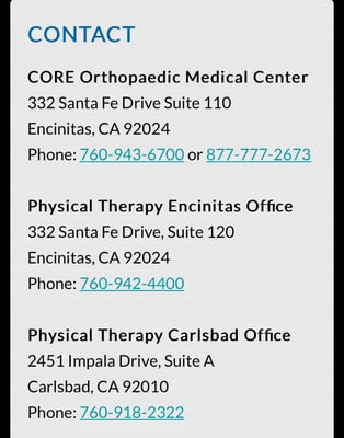 CORE ORTHOPAEDIC MEDICAL CENTER - Updated January 2026 - 172 Reviews ...