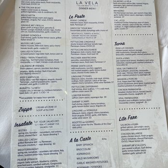 LA VELA ITALIAN RESTAURANT - Updated December 2025 - 128 Photos & 77 ...
