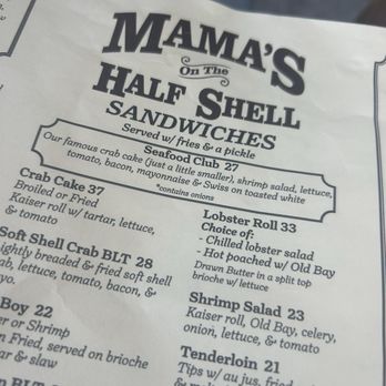 MAMA’S ON THE HALF SHELL - Updated November 2024 - 1626 Photos & 1486 ...