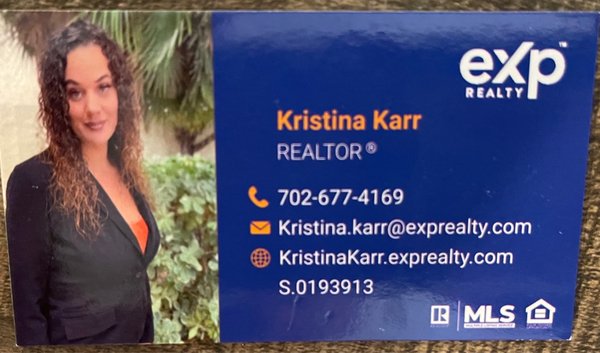KRISTINA KARR - EXP REALTY - Updated July 2025 - 10845 Griffith Peak Dr ...